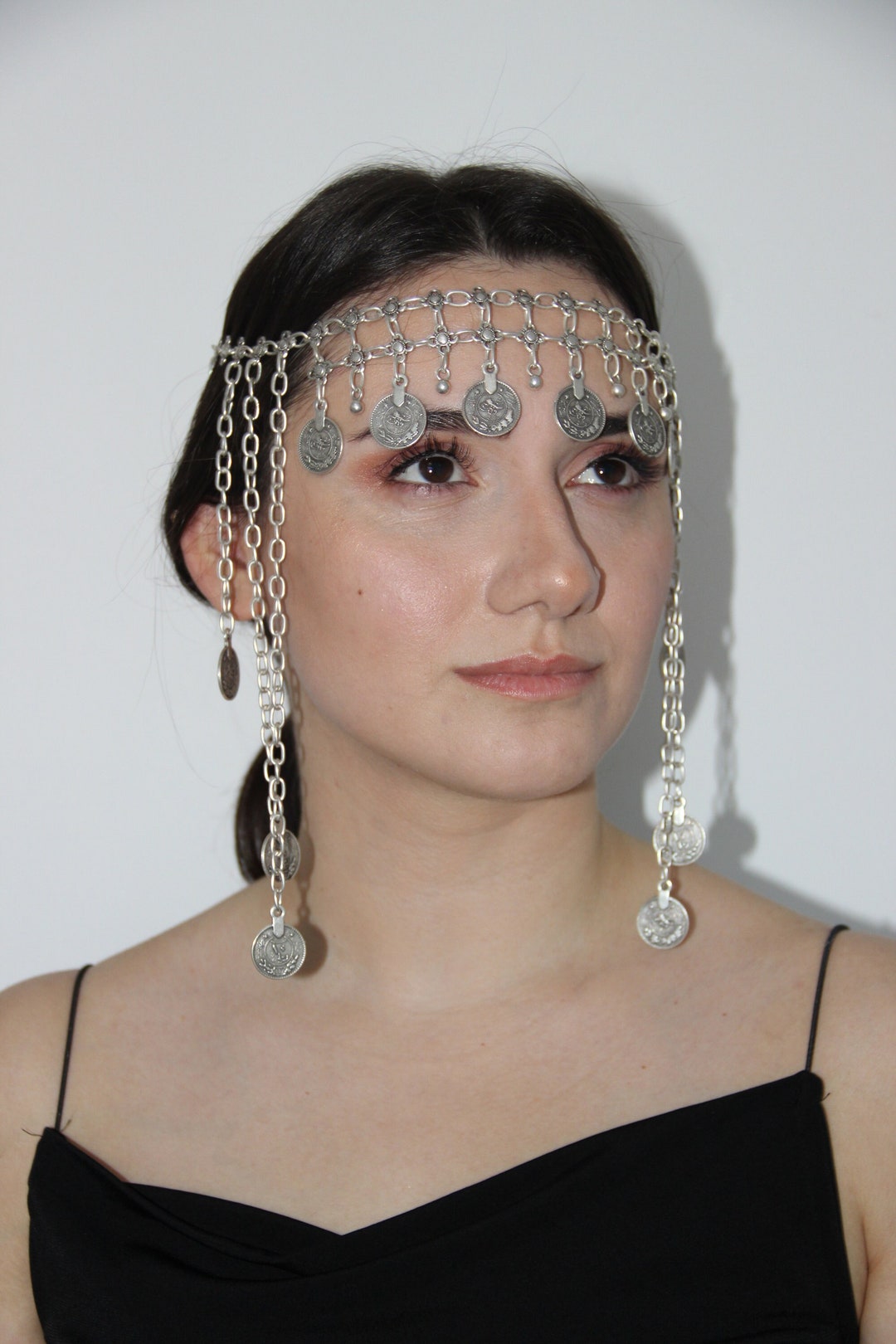 Antique Silver Handmade Hair Chain Hair Accessories Hair Jewelry Boho ...