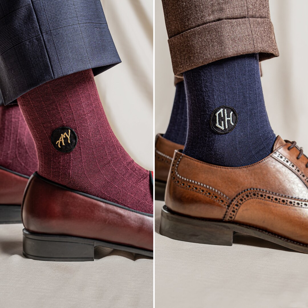 Customize Monogram Socks for Groomsmen , Personalized Groomsmen ...