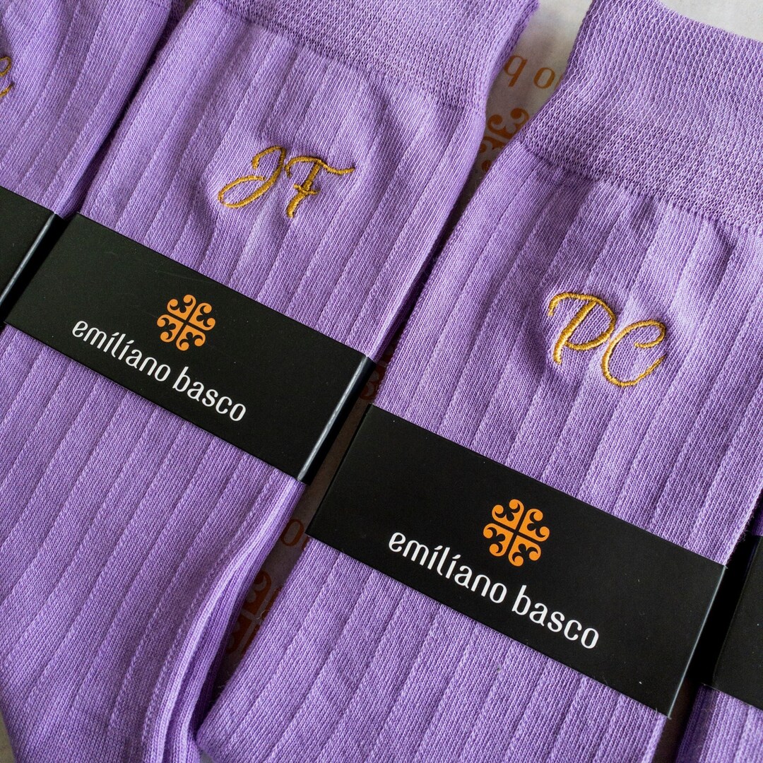 Personalized Initials Socks for Groomsmen Proposal, Groomsmen Socks ...