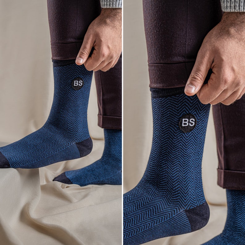 Customize Monogram Socks for Groomsmen Personalized - Etsy