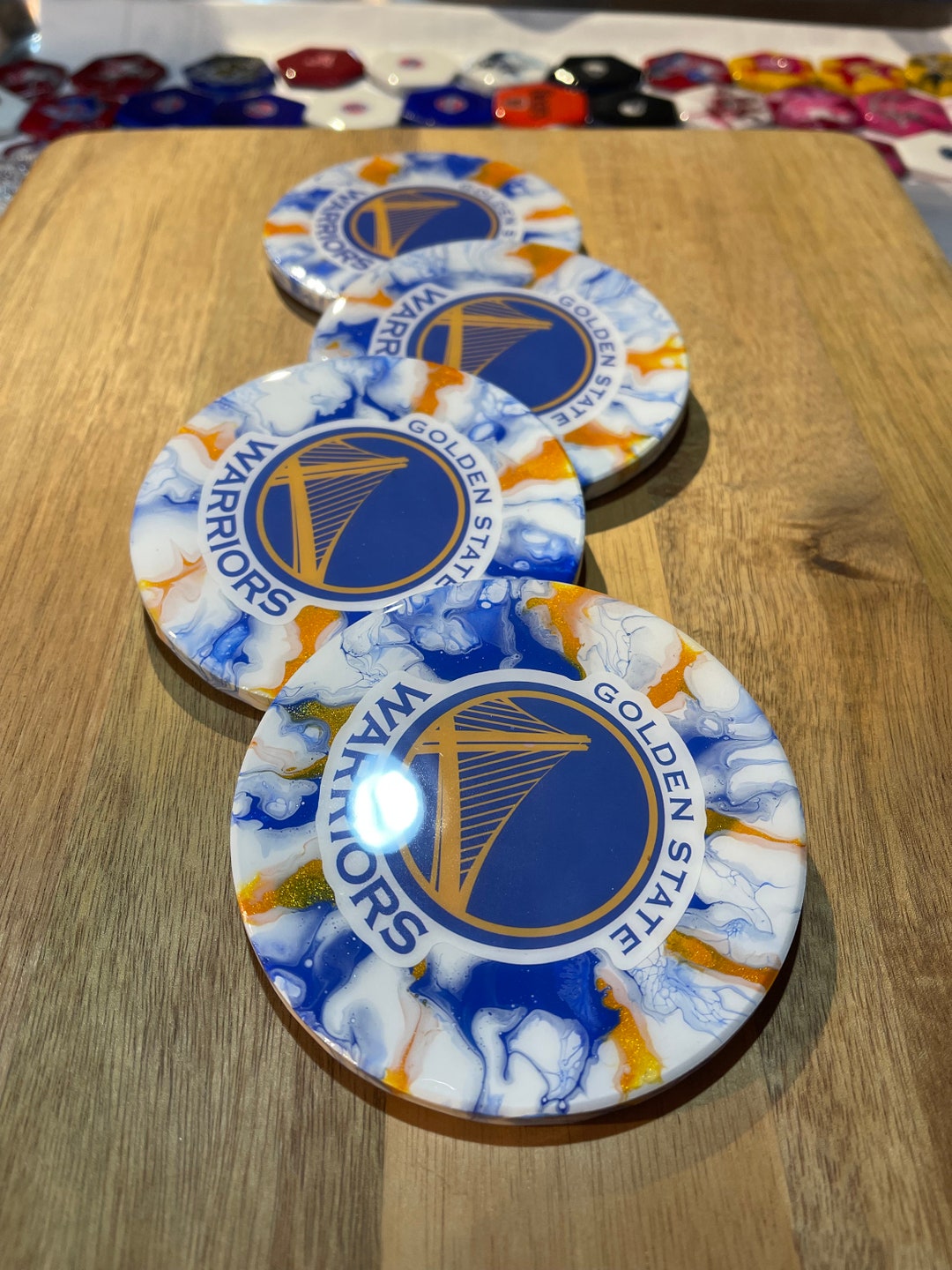 Coasters- Set of 4 Round "home of the Shooter" - Etsy