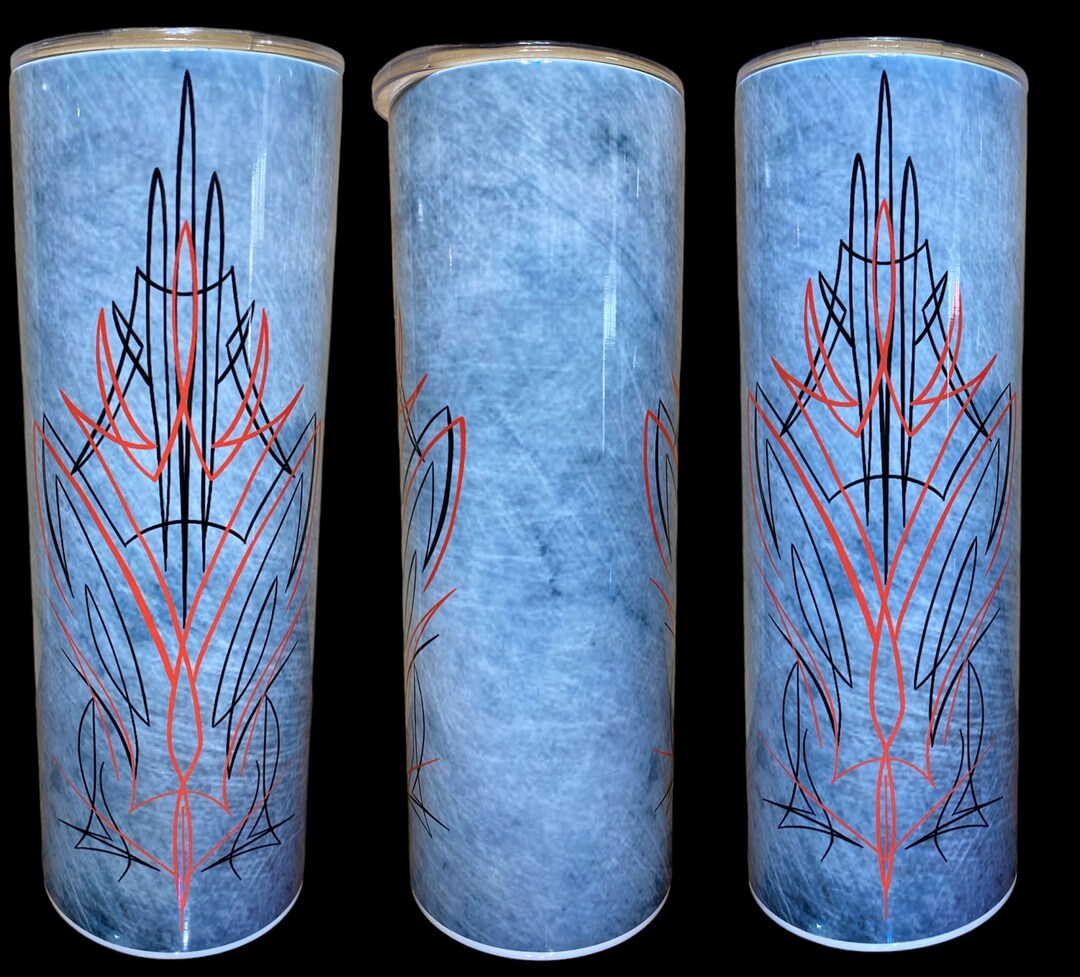 Classic Car Hot Rod Pinstriped Metal 20oz Tumbler - Etsy