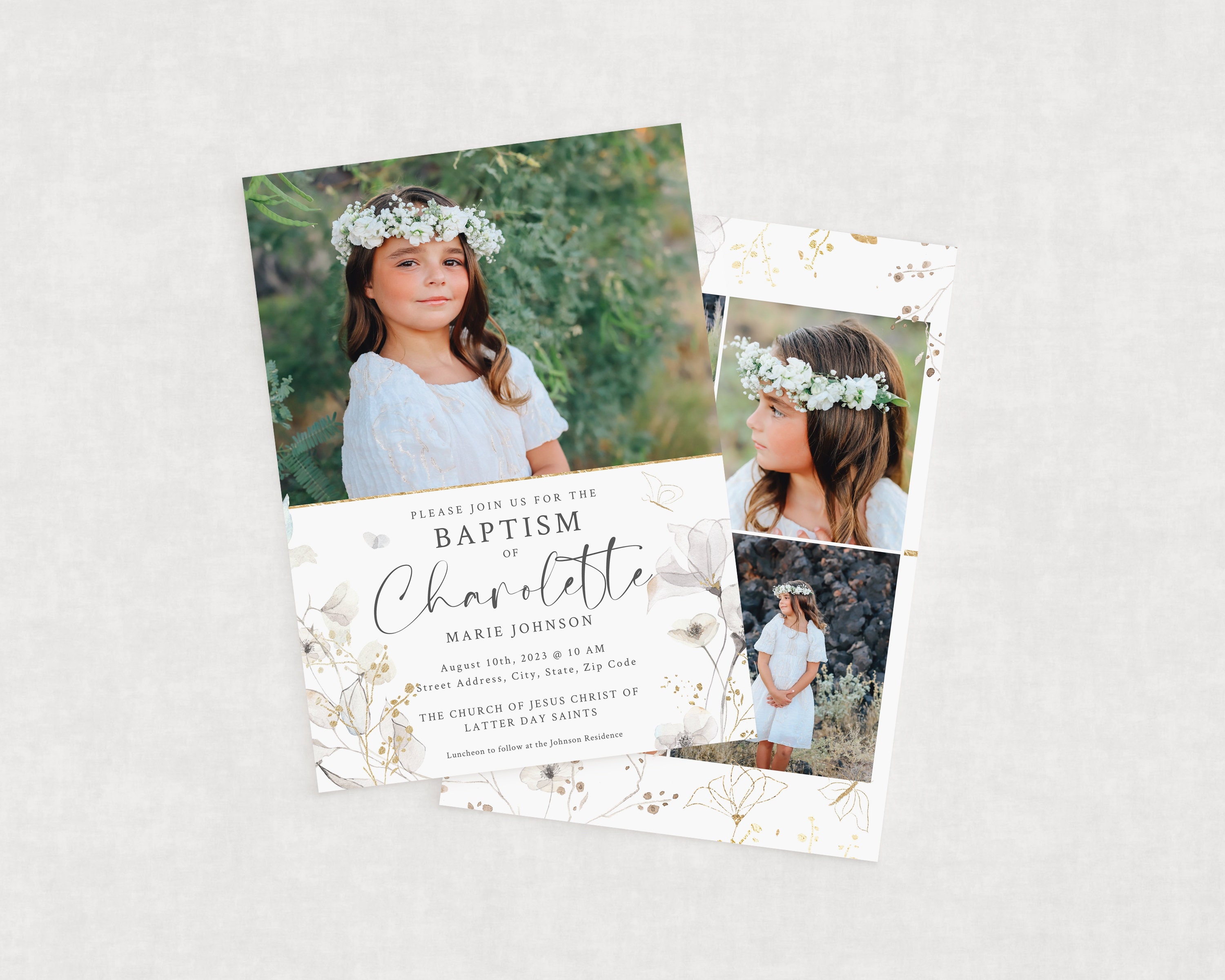 Editable LDS Baptism Program Girl Baptism LDS Girl - Etsy UK