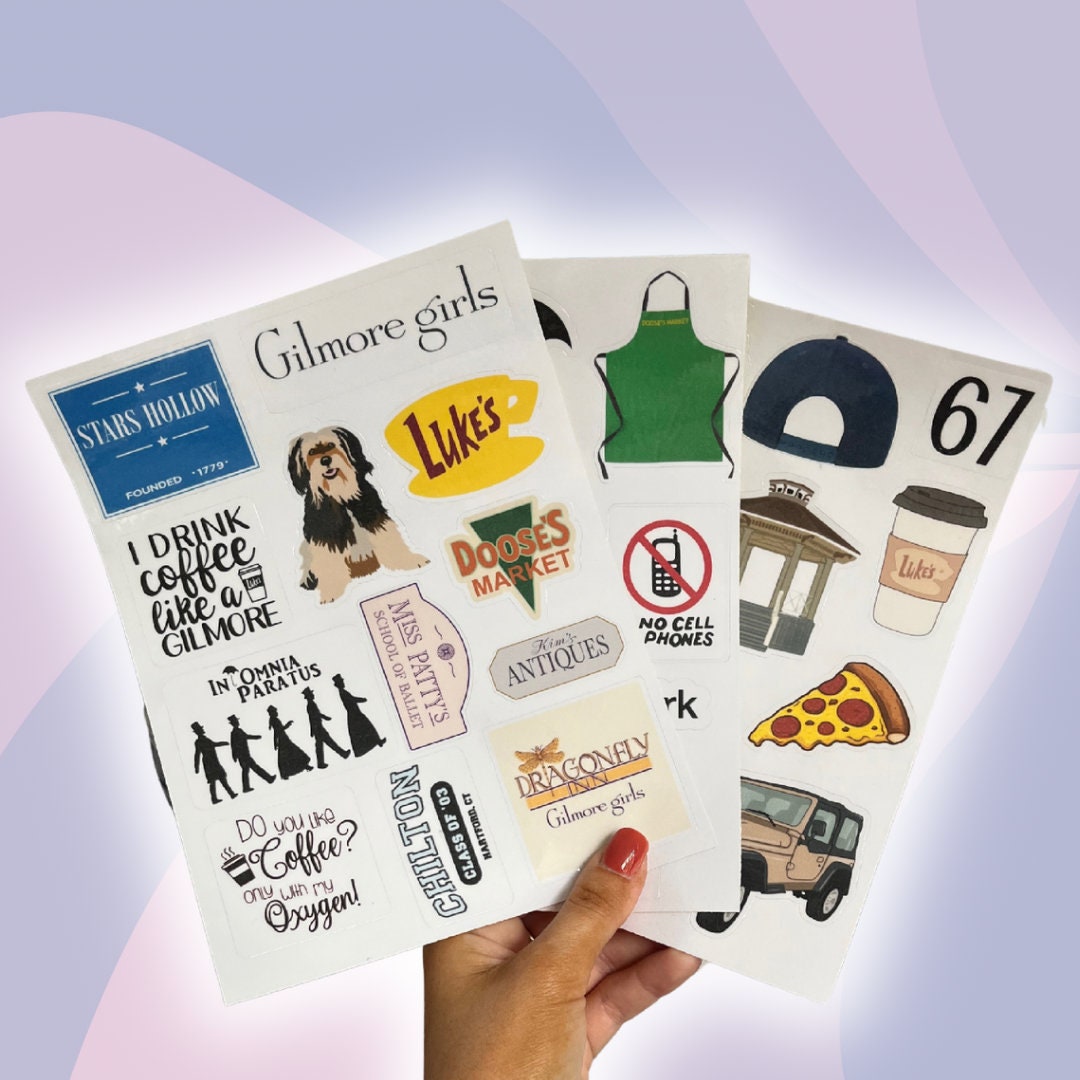 Gilmore Girls Theme Stickers A5 Stickers Sticker Sheet Bundle Gilmore ...