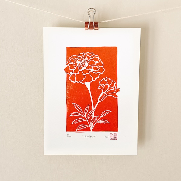 Marigold Print - Etsy
