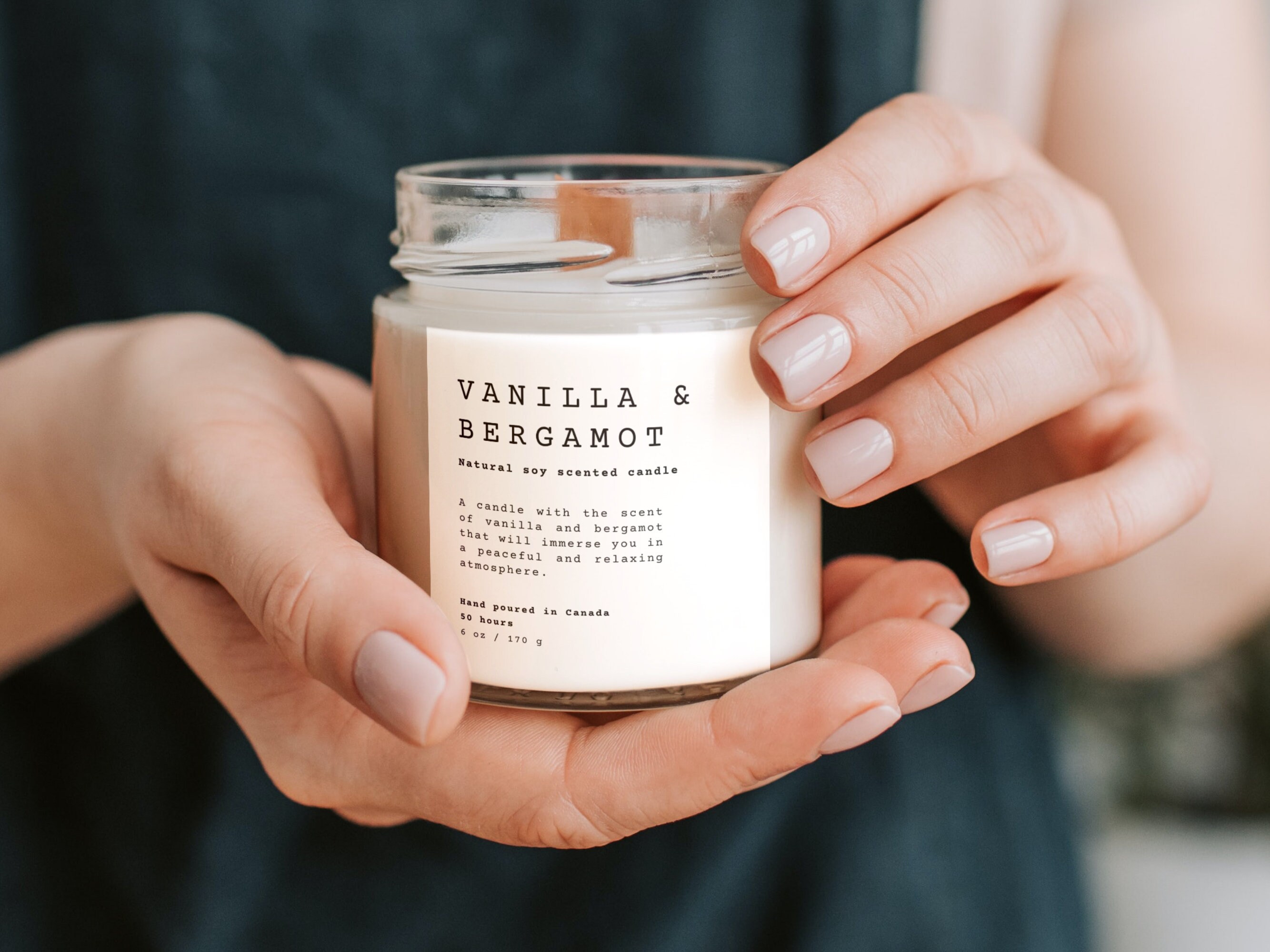 Editable Candle Label Template, Modern Candle Label Design, Custom ...