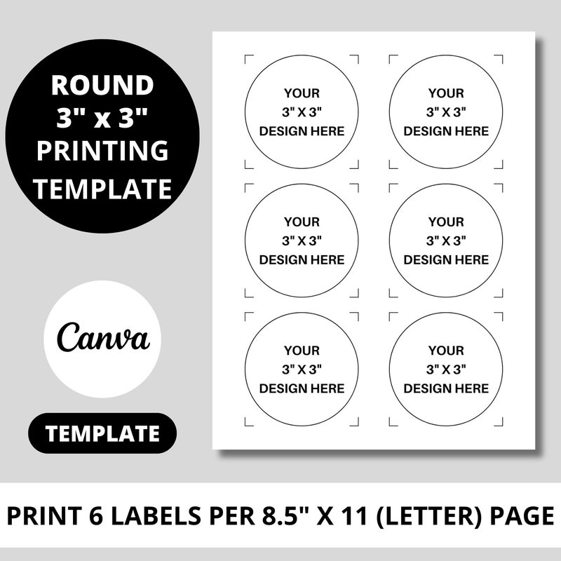 Custom Sticker Sheet Template - Etsy