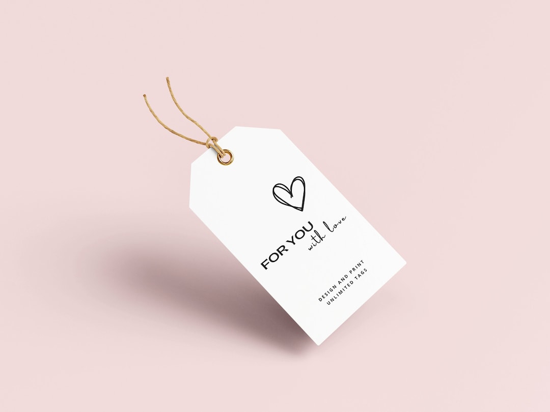 Editable Tag Template, Canva Editable, Thank You Favor Tags, Baby ...