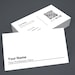 Business Card Template, QR Code, Canva Editable Template, Minimalist ...