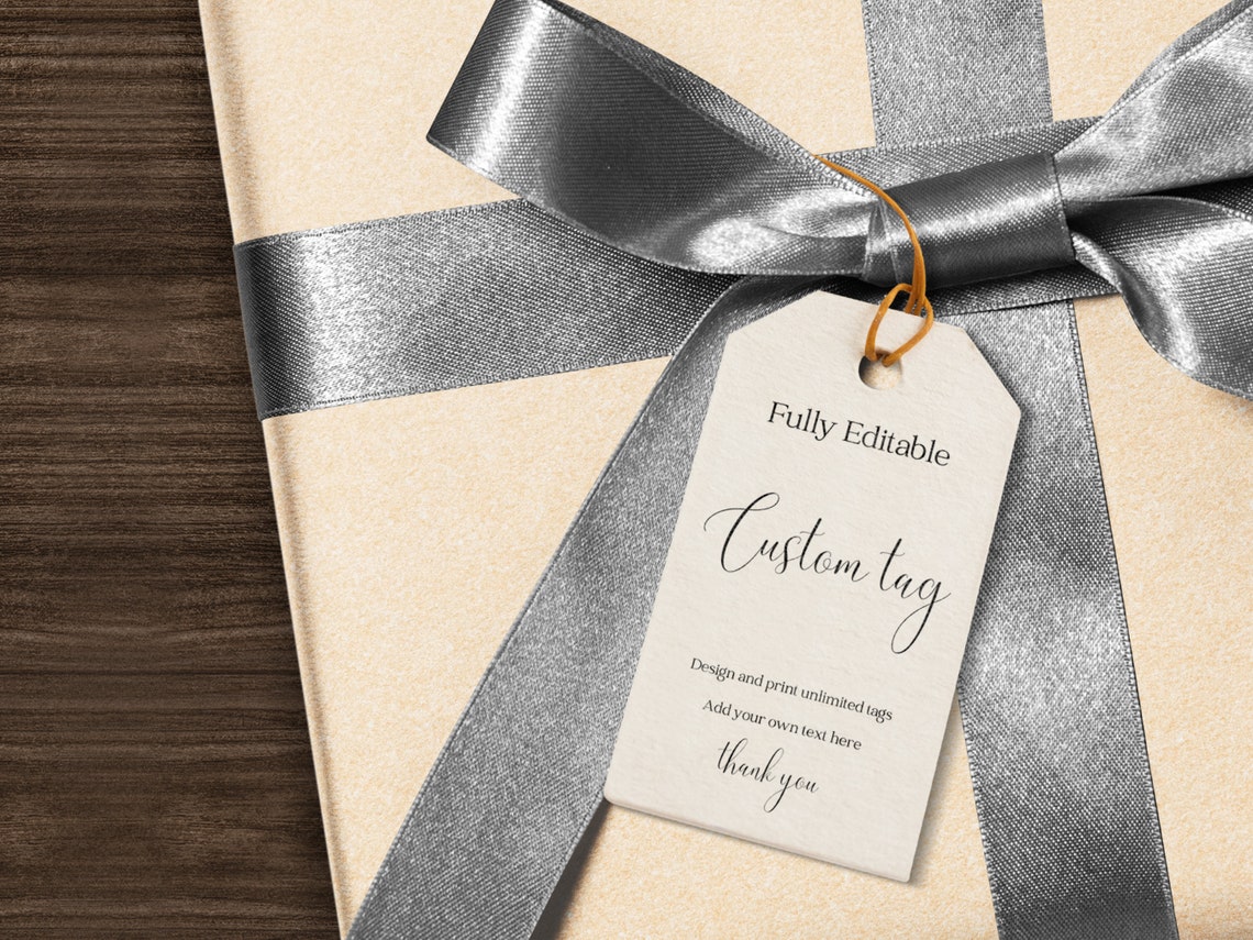 Editable Tag Template Instant Download DIY Tag Canva - Etsy Australia