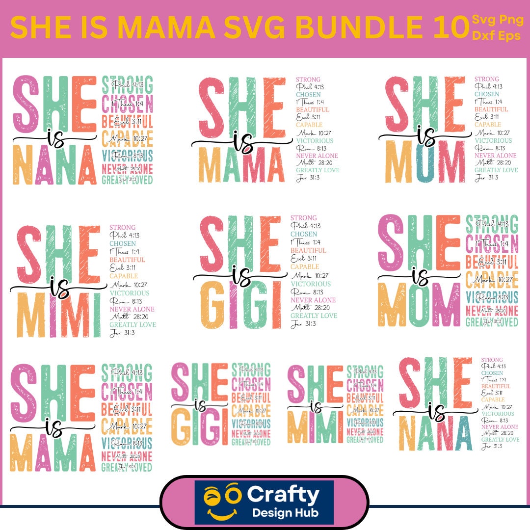 She is Mom Bundle, Blessed Mom Png, Mom Shirt, Mom Life Png, She is ...