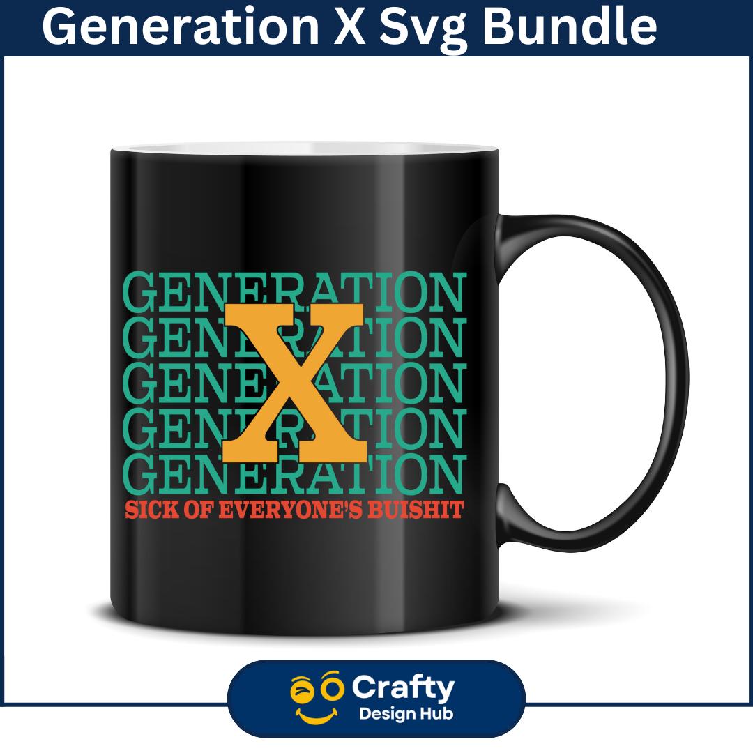 Generation X Svg Bundle, Gen X Raised Shirt SVG, Generation X Svg ...