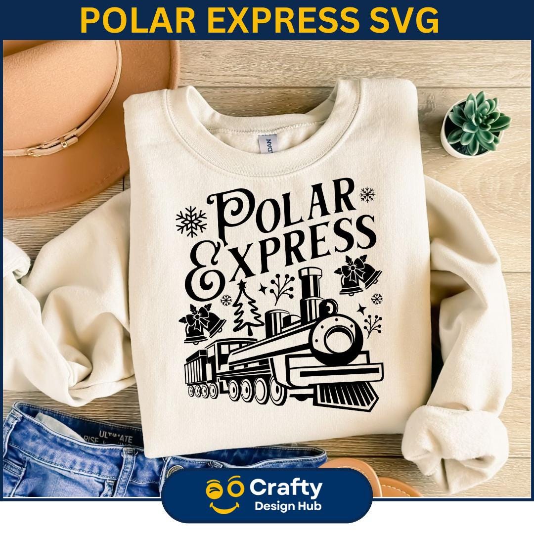 Polar Express Svg, Believe Polar Express Svg Bundle, North Pole Svg ...