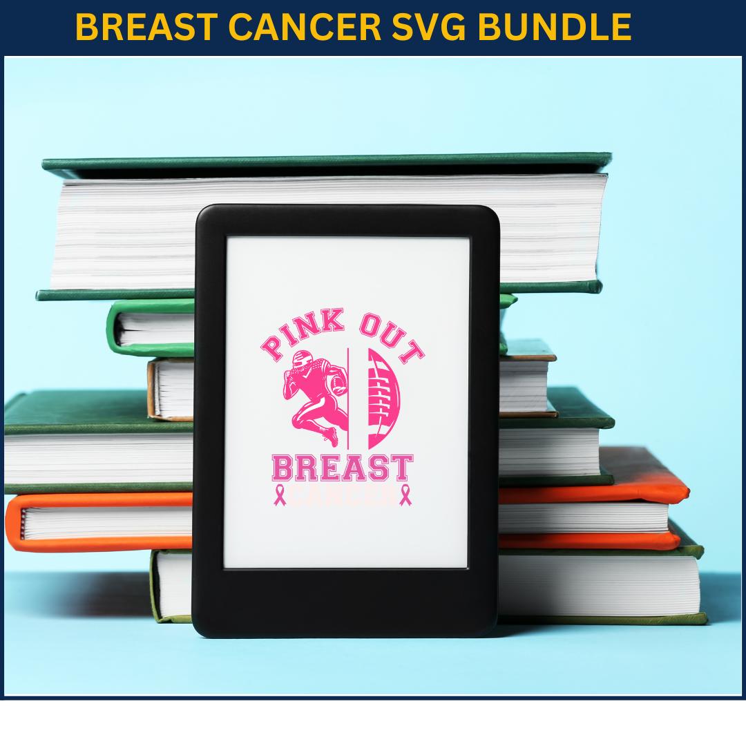 Pink Out Svg Bundle, Pink Out Tackle,cancer Awareness Svg,pink Out ...