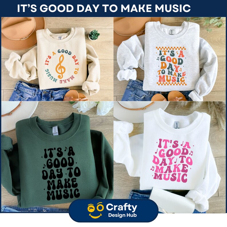 It's A Good Day to Make Music Svg Bundle,funny Music Teacher Back to ...