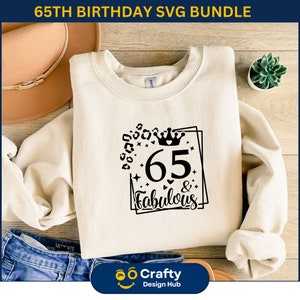 65th Birthday Svg Bundle, 65th Birthday Shirt SVG, 65th Birthday Gift ...