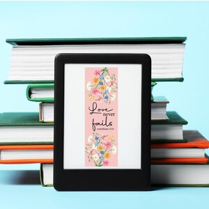 Bible Verses Bookmark Png Bundle, Printable Floral Bookmark, Religious ...