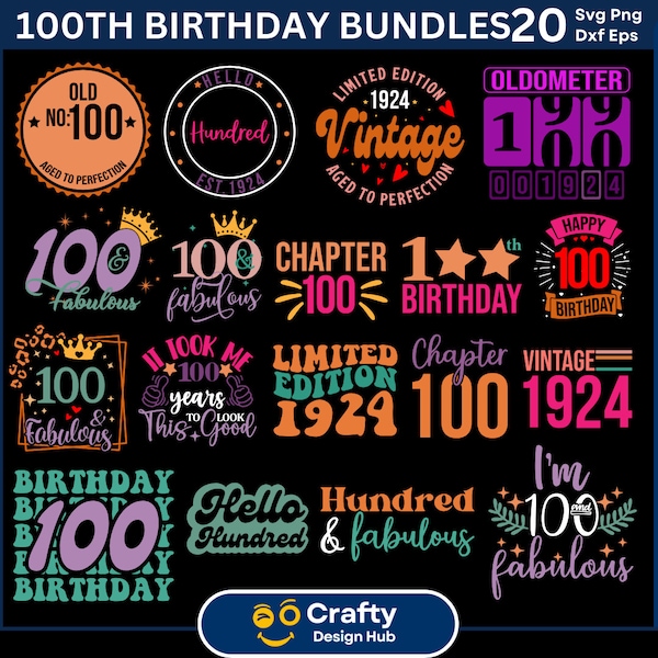 100 and Fabulous Svg - Etsy