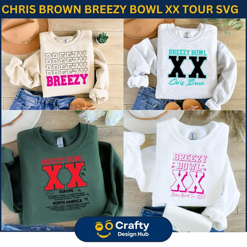 Chris Brown Breezy Bowl XX Tour Svg Bundle, Breezy Bowl Png, Chris ...