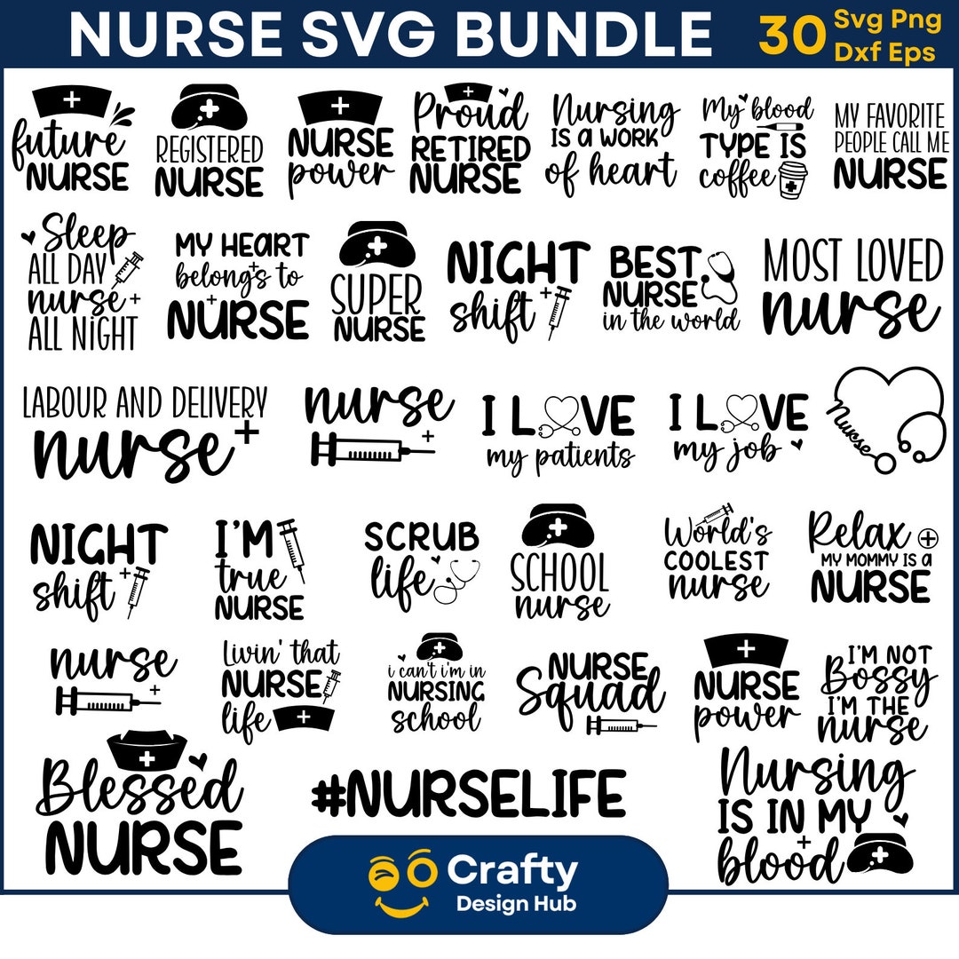 Nurse SVG Bundle, Nurse Quotes SVG, Nurse Sayings, Doctor Svg, Nurse ...