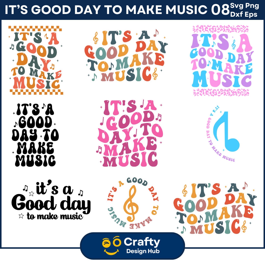 It's A Good Day to Make Music Svg Bundle,funny Music Teacher Back to ...