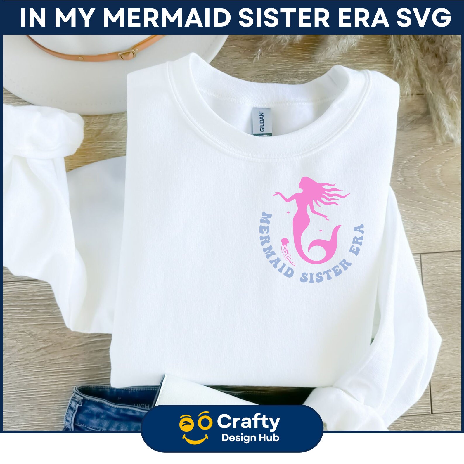 In My Mermaid Sister Era Svg, in My Mermaid Era Svg, Mermaid Era Svg ...
