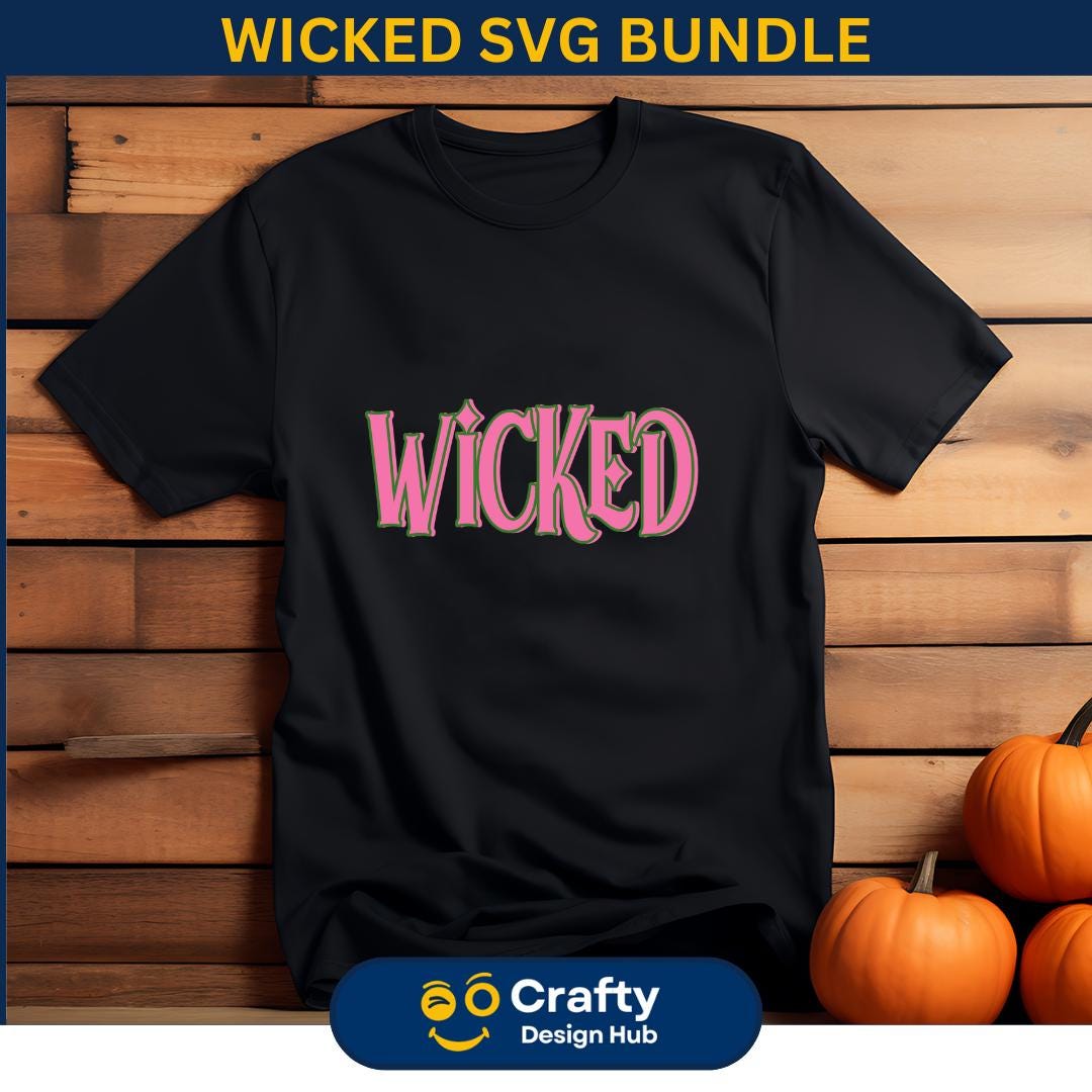 Wicked Svg, Wicked Movie Svg, Wicked Pink and Green Svg, Wicked Vintage ...