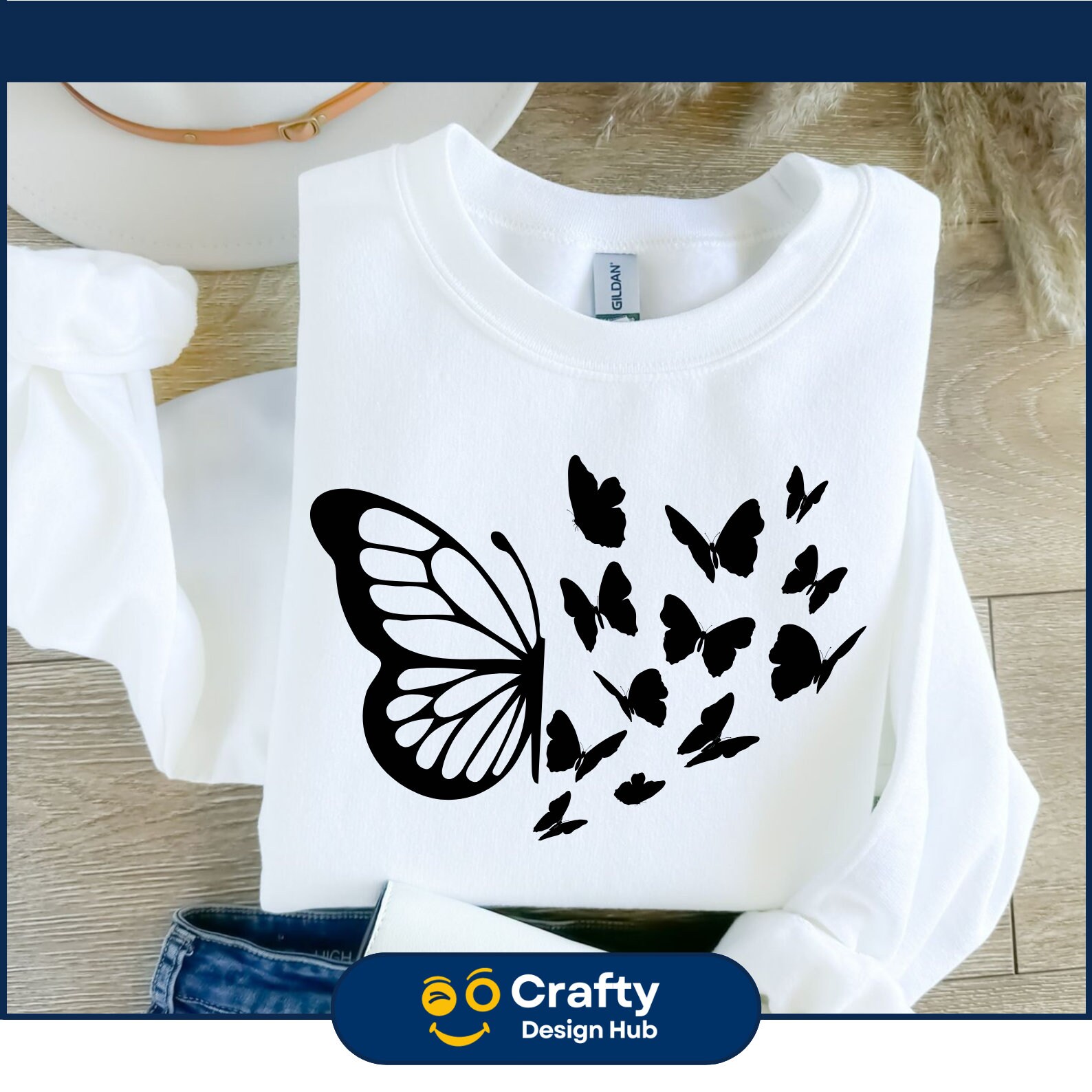 Flying Butterflies Svg Butterfly Svg Designs Butterfly Swarm - Etsy