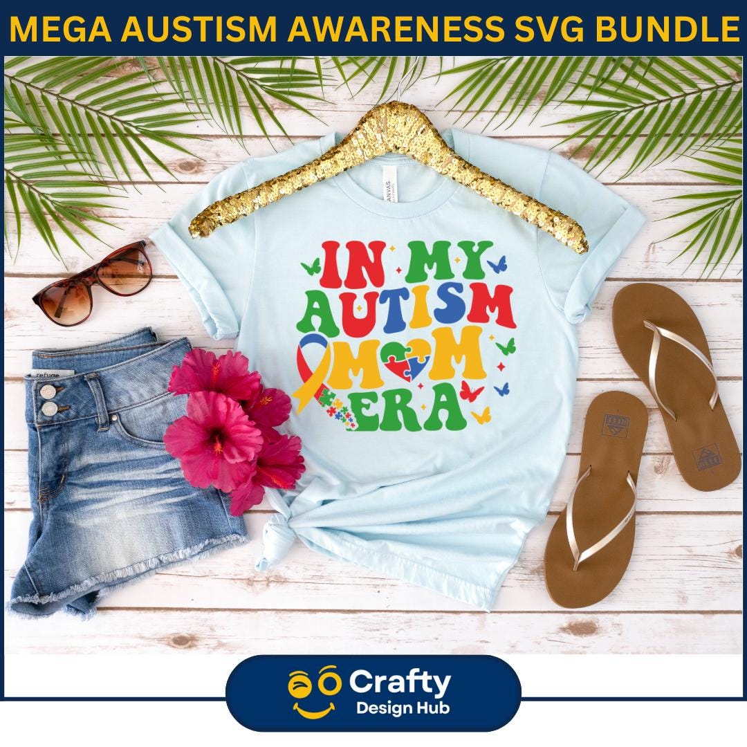 Mega Autism Awareness SVG Bundle, Autism Quotes Bundle PNG, Autism PNG ...
