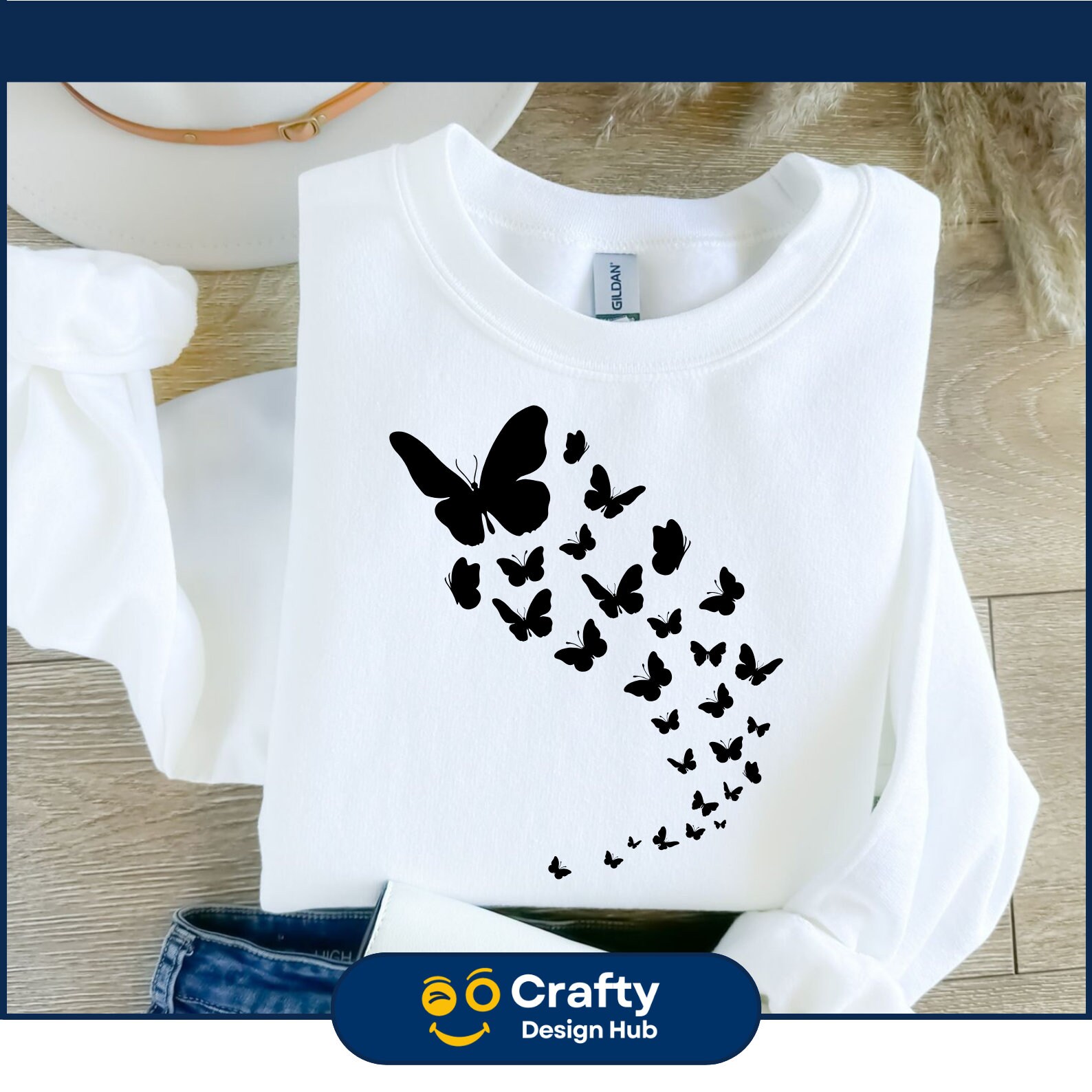 Flying Butterflies Svg Butterfly Svg Designs Butterfly Swarm - Etsy