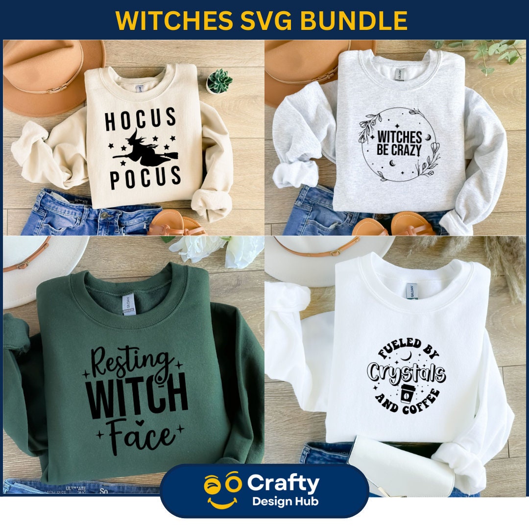 Witch Bundle Svg, WITCHCRAFT SVG Bundle, Mystical Witch, Halloween Svg ...