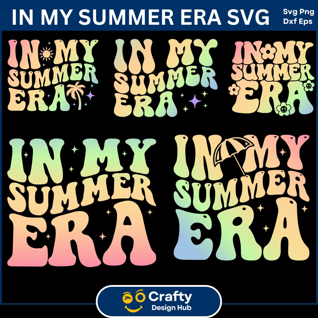In My Summer Era SVG Bundle, Summer, Retro Summer Svg, Last Day of ...
