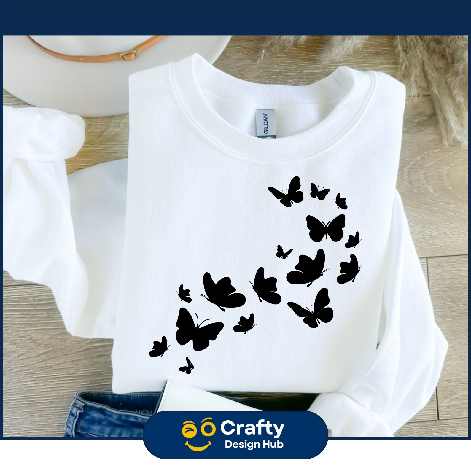 Flying Butterflies Svg Butterfly Svg Designs Butterfly Swarm - Etsy