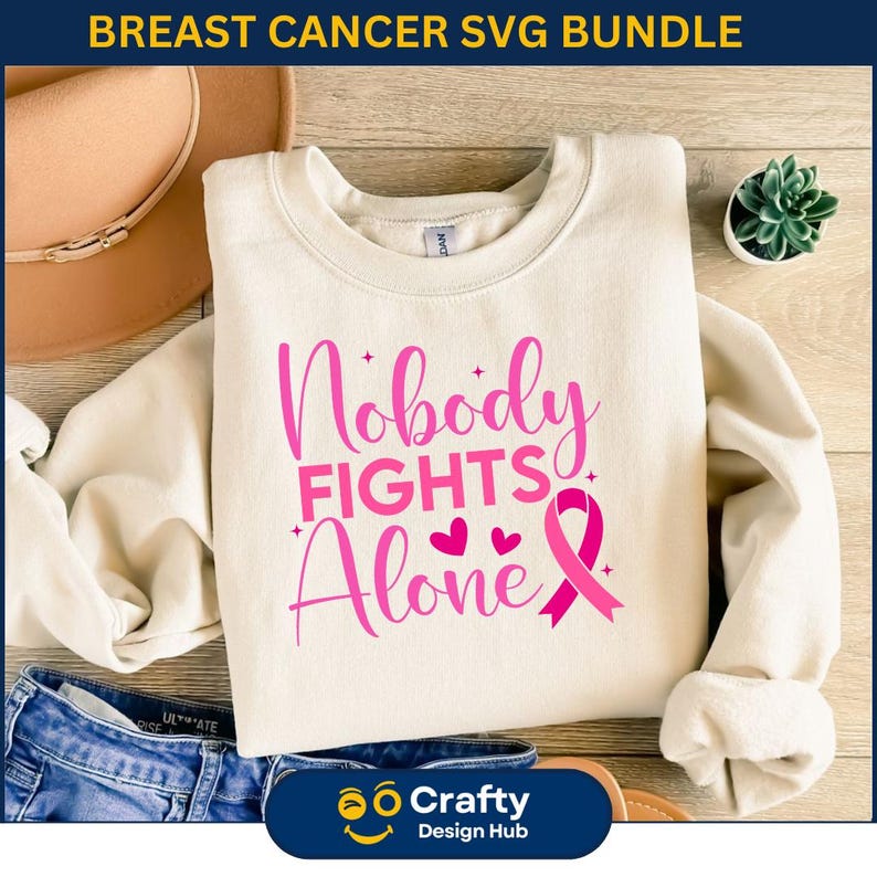 Breast Cancer SVG Designs Bundle, Cancer Awareness Svg Bundle, Cancer ...