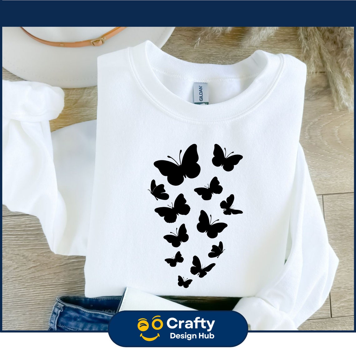 Flying Butterflies Svg Butterfly Svg Designs Butterfly Swarm - Etsy