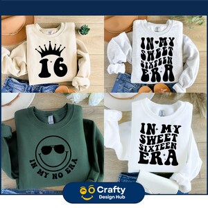 In My Sweet Sixteen Era SVG Bundle 16th Birthday Era Svg, Retro ...