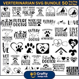 Veterinarian Svg Bundle,dog Svg, Vet Svg Bundle, Veterinarian Svg for ...