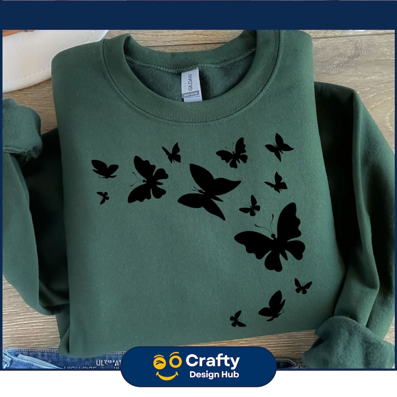 Flying Butterflies Svg Butterfly Svg Designs Butterfly Swarm - Etsy
