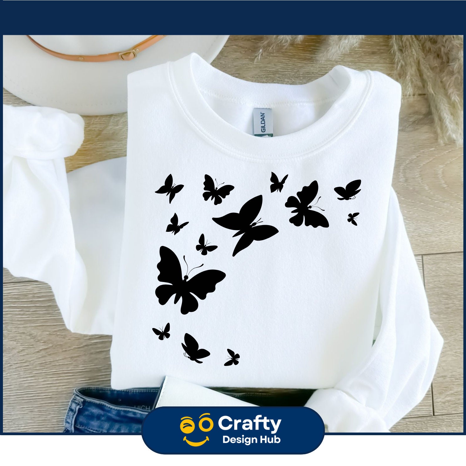 Flying Butterflies Svg Butterfly Svg Designs Butterfly Swarm - Etsy