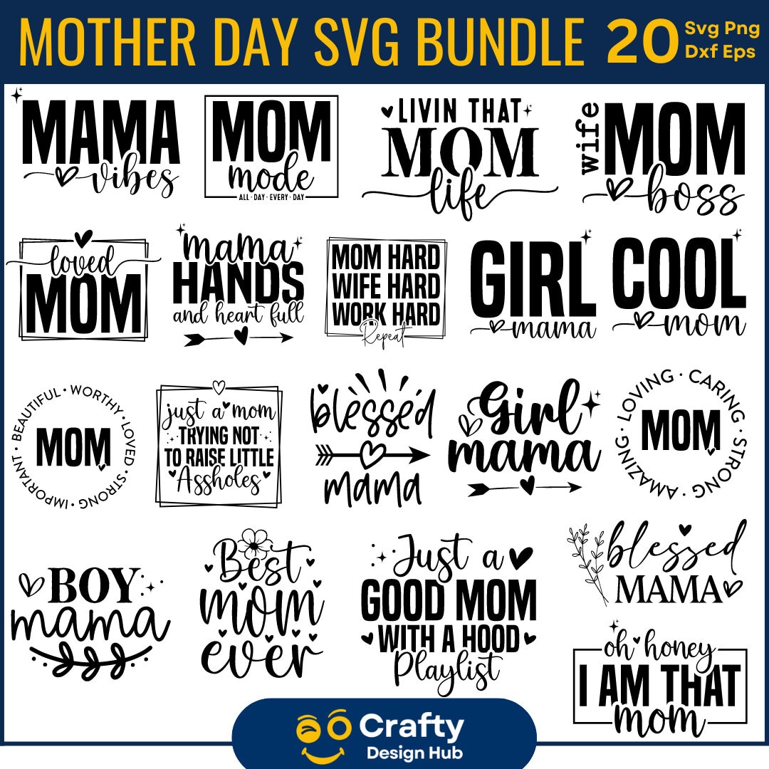Mothers Day SVG Bundle, Mum Svg, Mom Cut File, Mother's Day Svg,mama ...