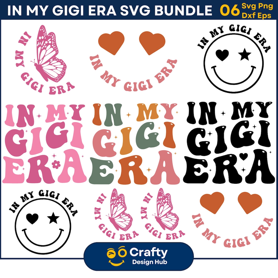 In My Gigi Era SVG Bundle, Gigi Era Svg, Gigi Mom Svg, Gigi Shirt ...
