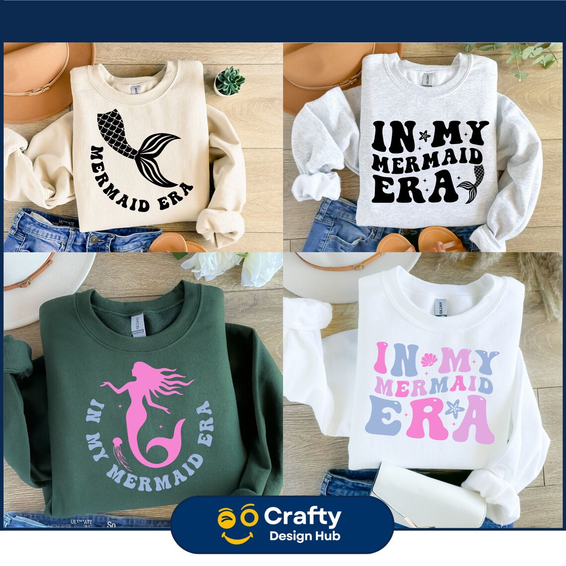 In My Mermaid Era Svg Bundle, Mermaid Era Svg, Mermaid Png, Mermaid ...