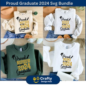 Proud Graduate 2024 Svg Bundle, Proud Family 2024,graduation 2024 Svg ...