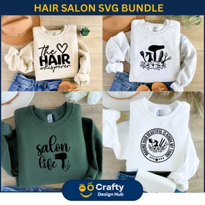 Hair Salon Svg Bundle, Hair Salon Svg, Hair Stylist SVG, Hairdresser ...