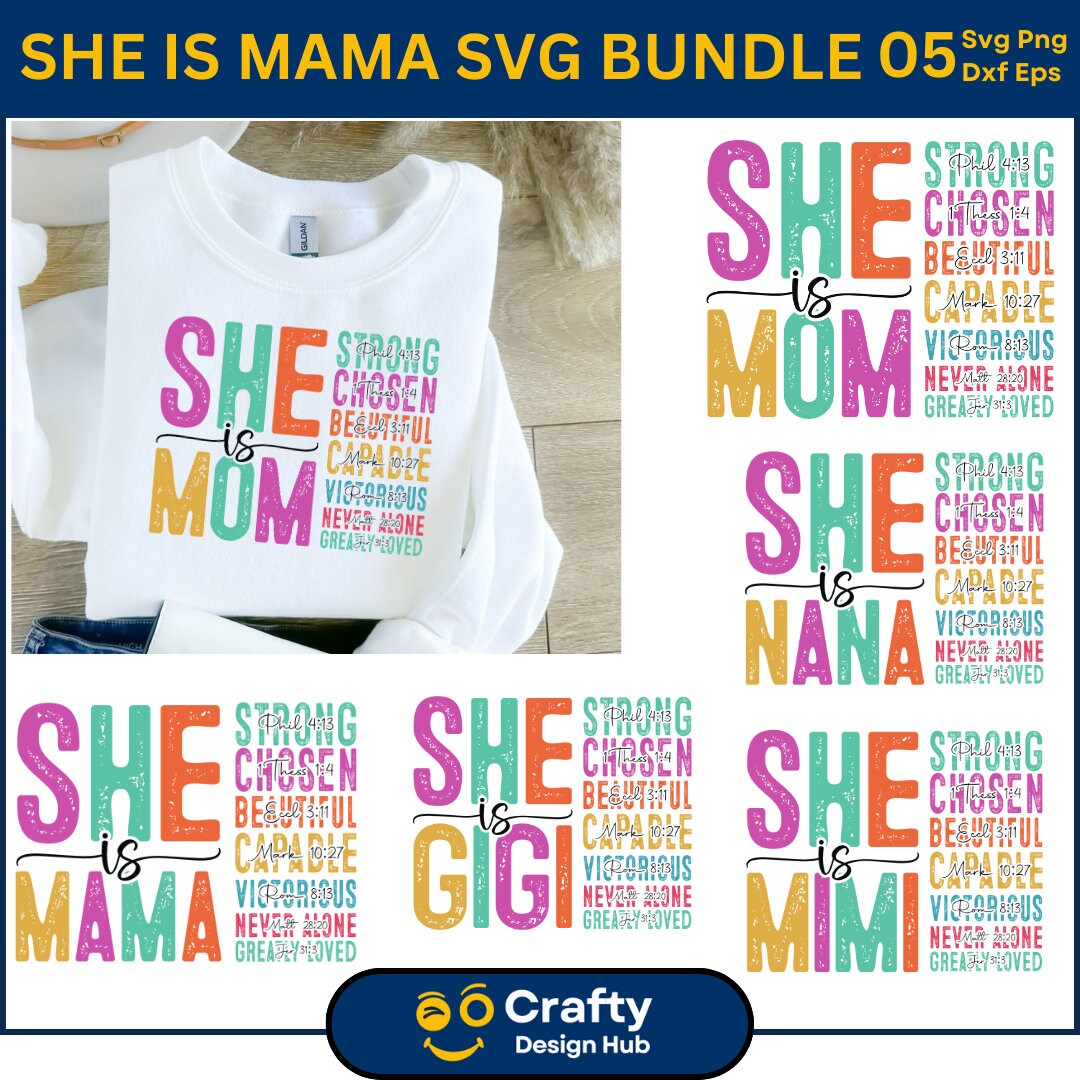 She is Mom Bundle Svg, She is Nana, Mom Shirt, Mom Life Png, Meme PNG ...