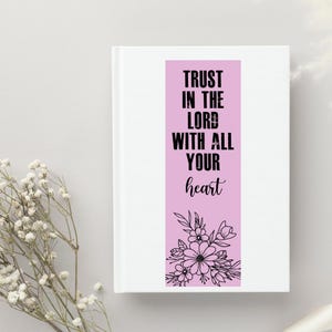Christian Bookmark Png Bundle, Printable Floral Bookmark Religious Png ...