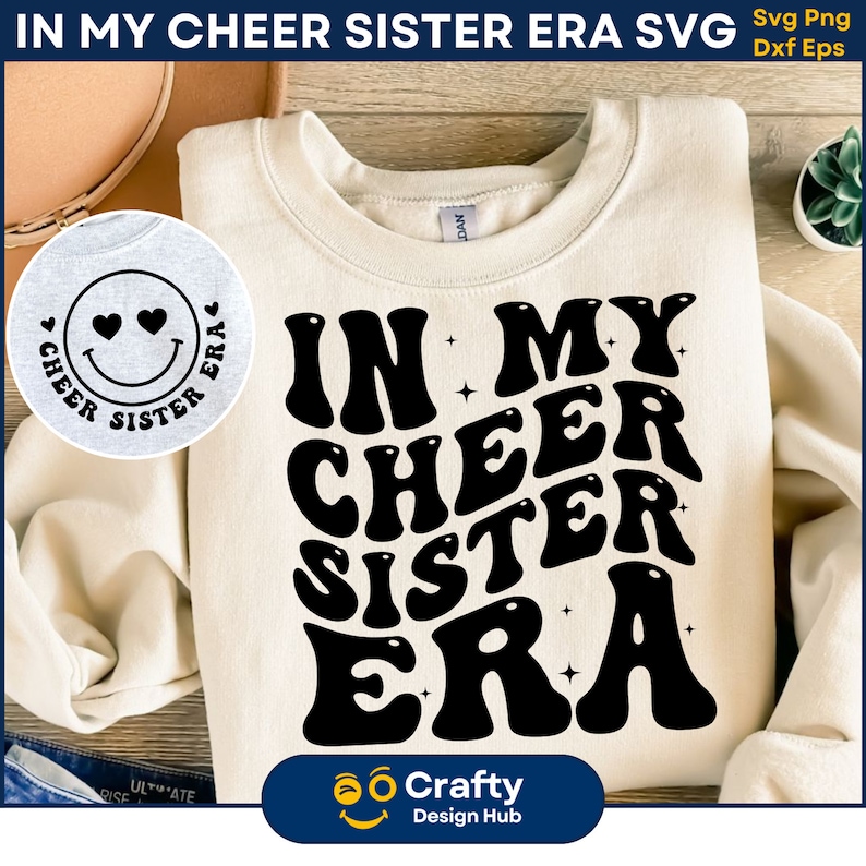 In My Cheer Sister Era SVG, Cheer Sister Svg, Cheer Sis Svg, Cheer Svg, Friend Svg, Cheerleader ...