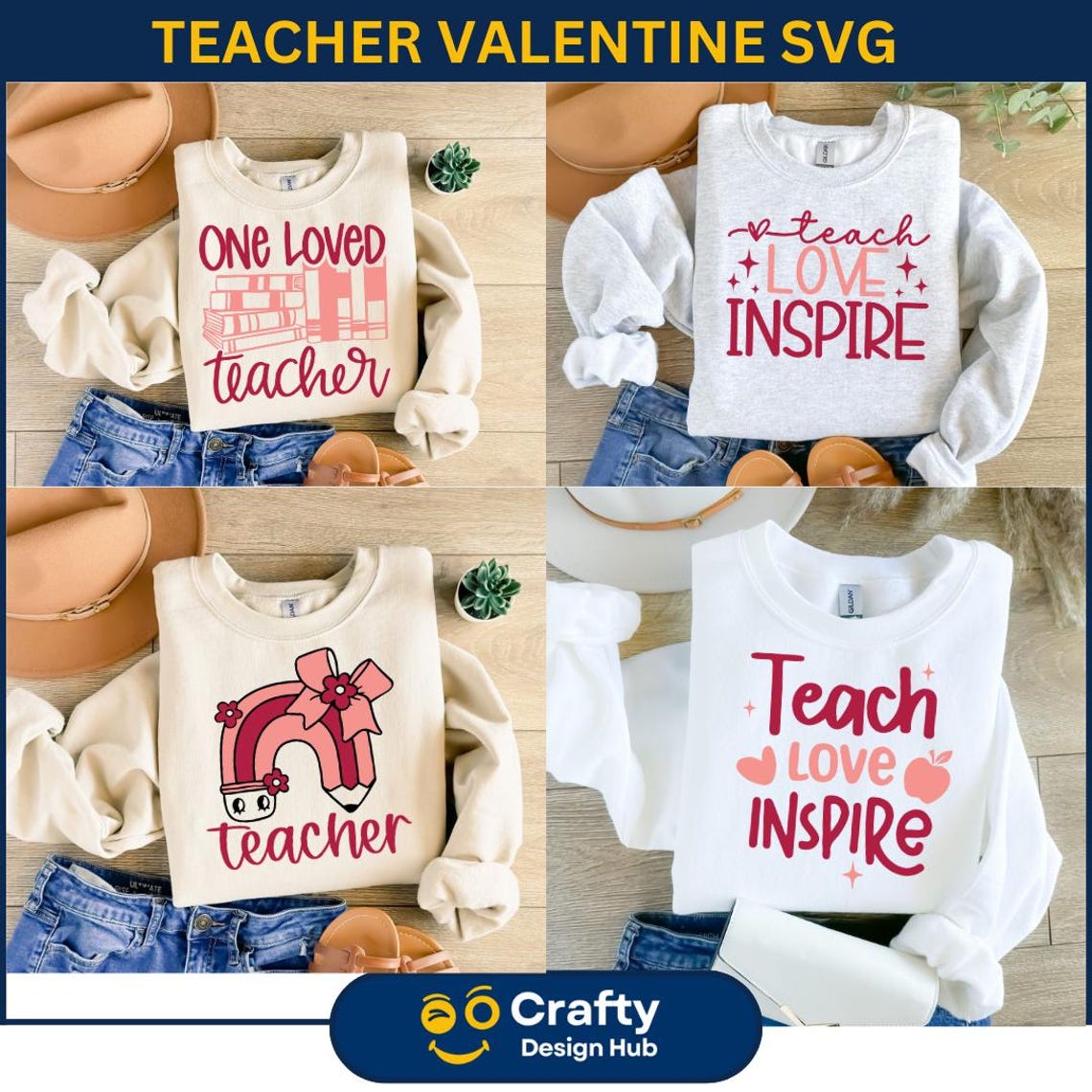 Teacher Valentine SVG Bundle, Teaching Valentine Svg, Teacher Life SVG ...