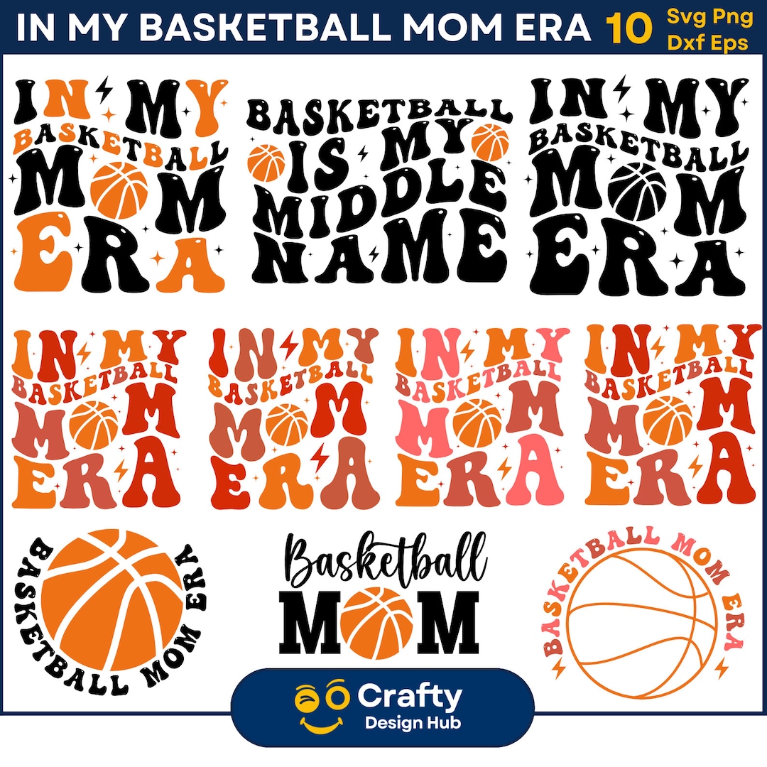In My Basketball Mom Era Svg Bundle, Basketball Mom Svg, Basketball ...
