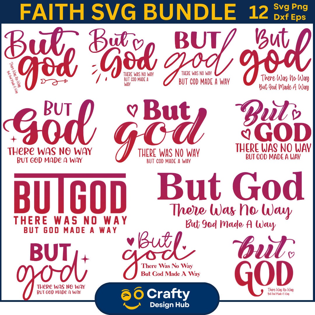 But God SVG Bundle, but God Shirt Svg, Created With a Purpose Svg ...